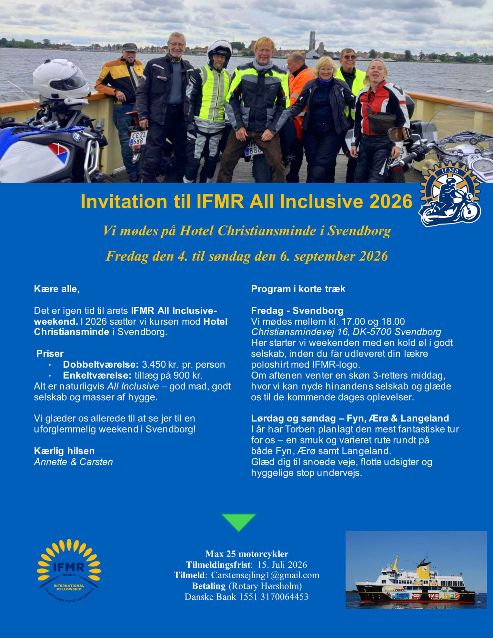 All Inclusive Weekend – Rotarys motorcykelklubb | IFMR Nordic